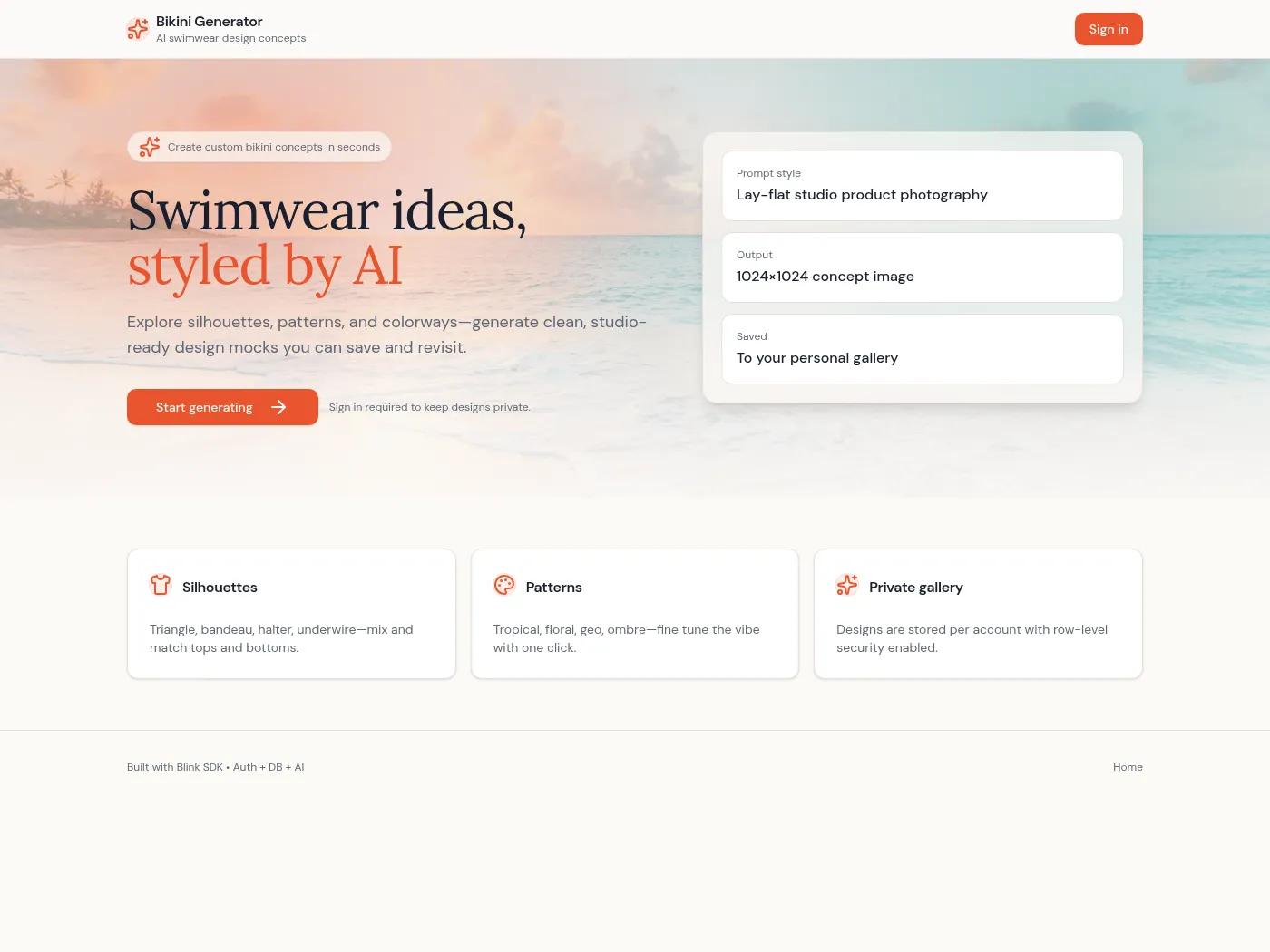 Bikini Generator App