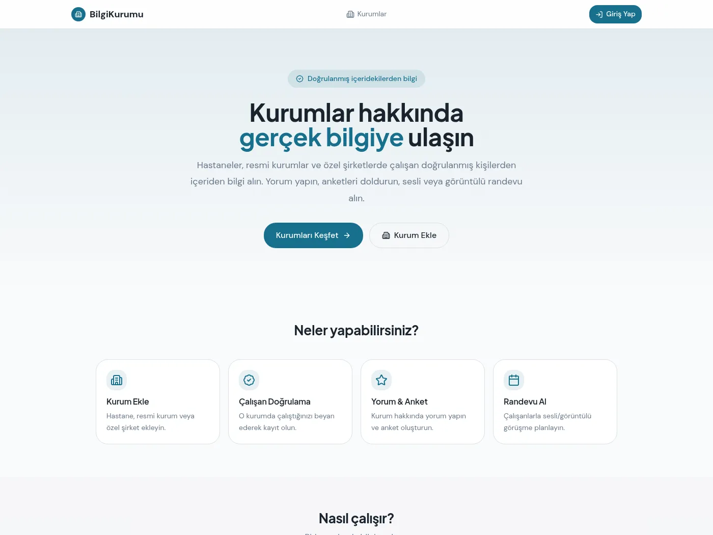 BilgiKurumu Connect