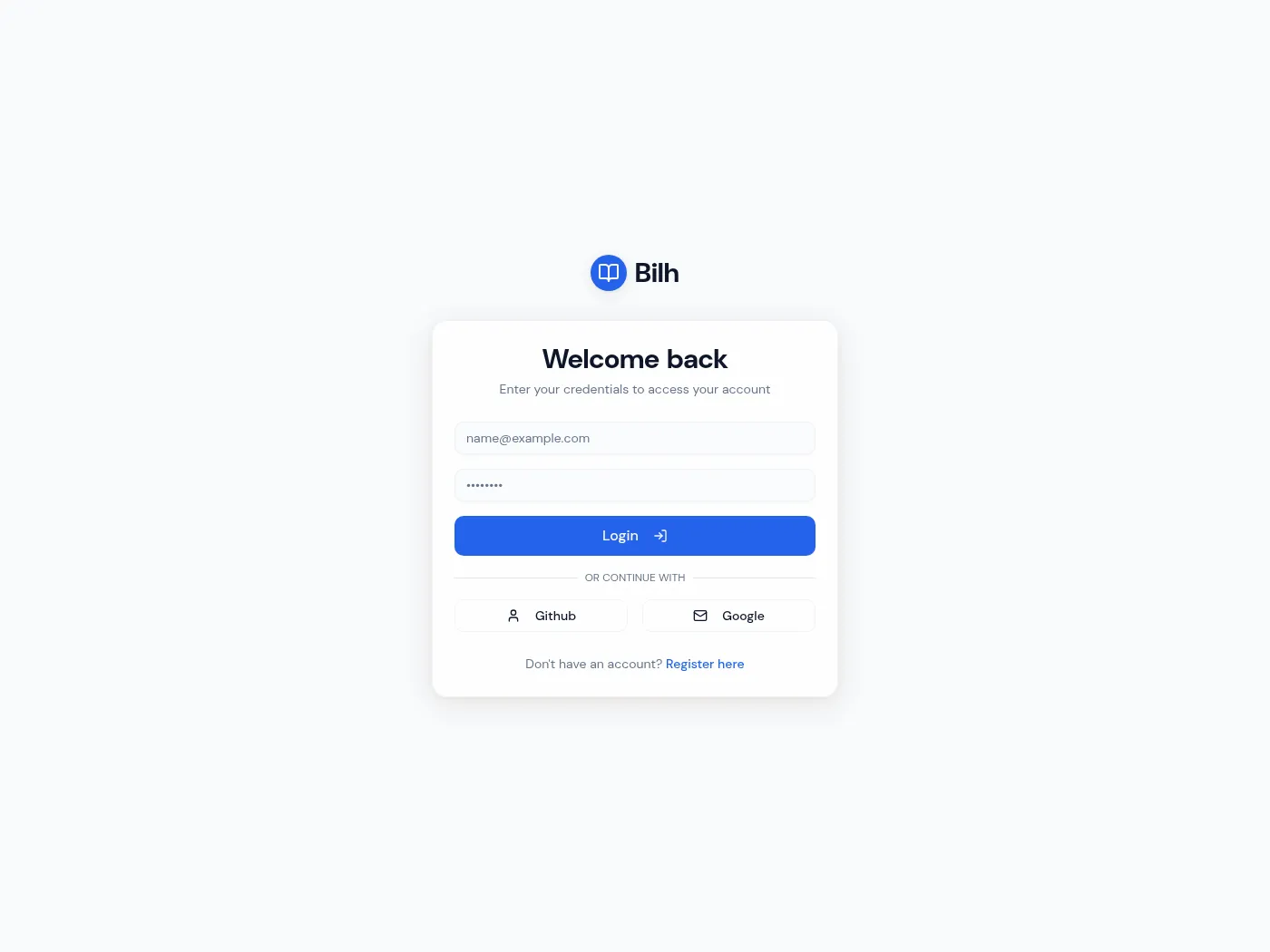 Bilh Auth & User Management