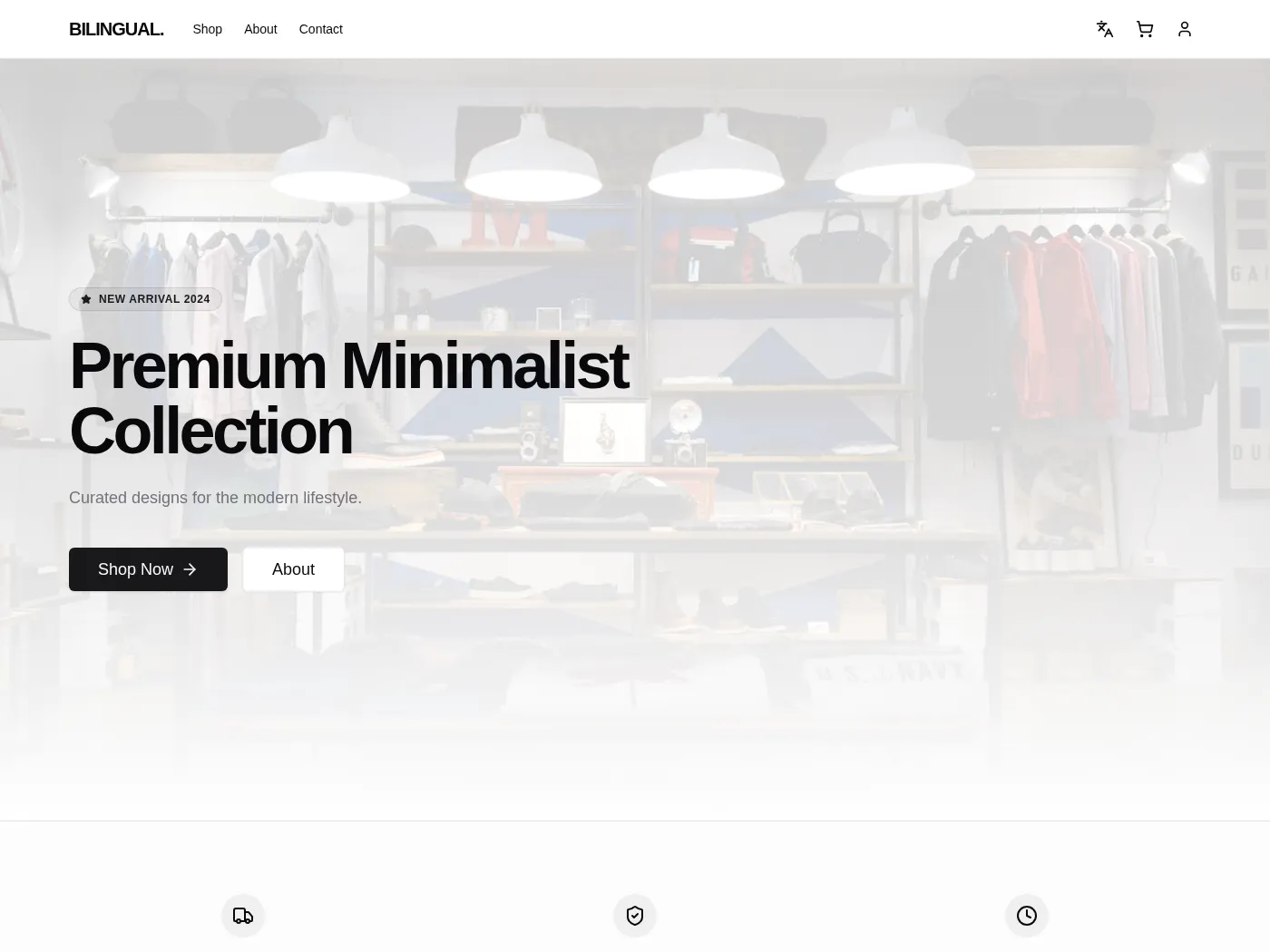 Bilingual Ecom Store