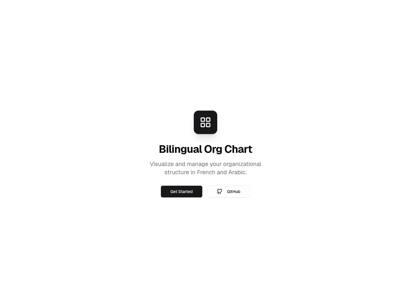 Bilingual Org Chart