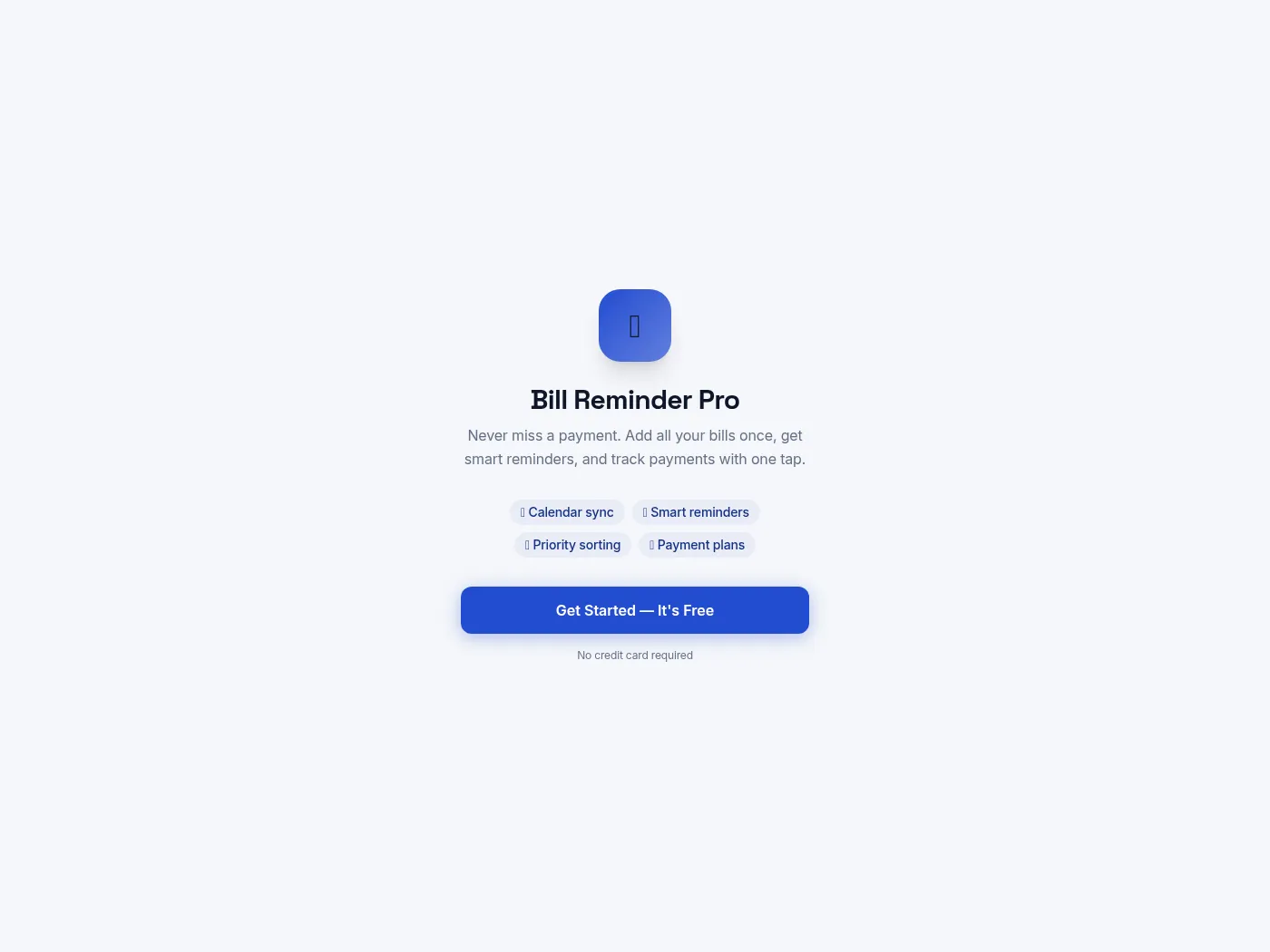 Bill Reminder Pro
