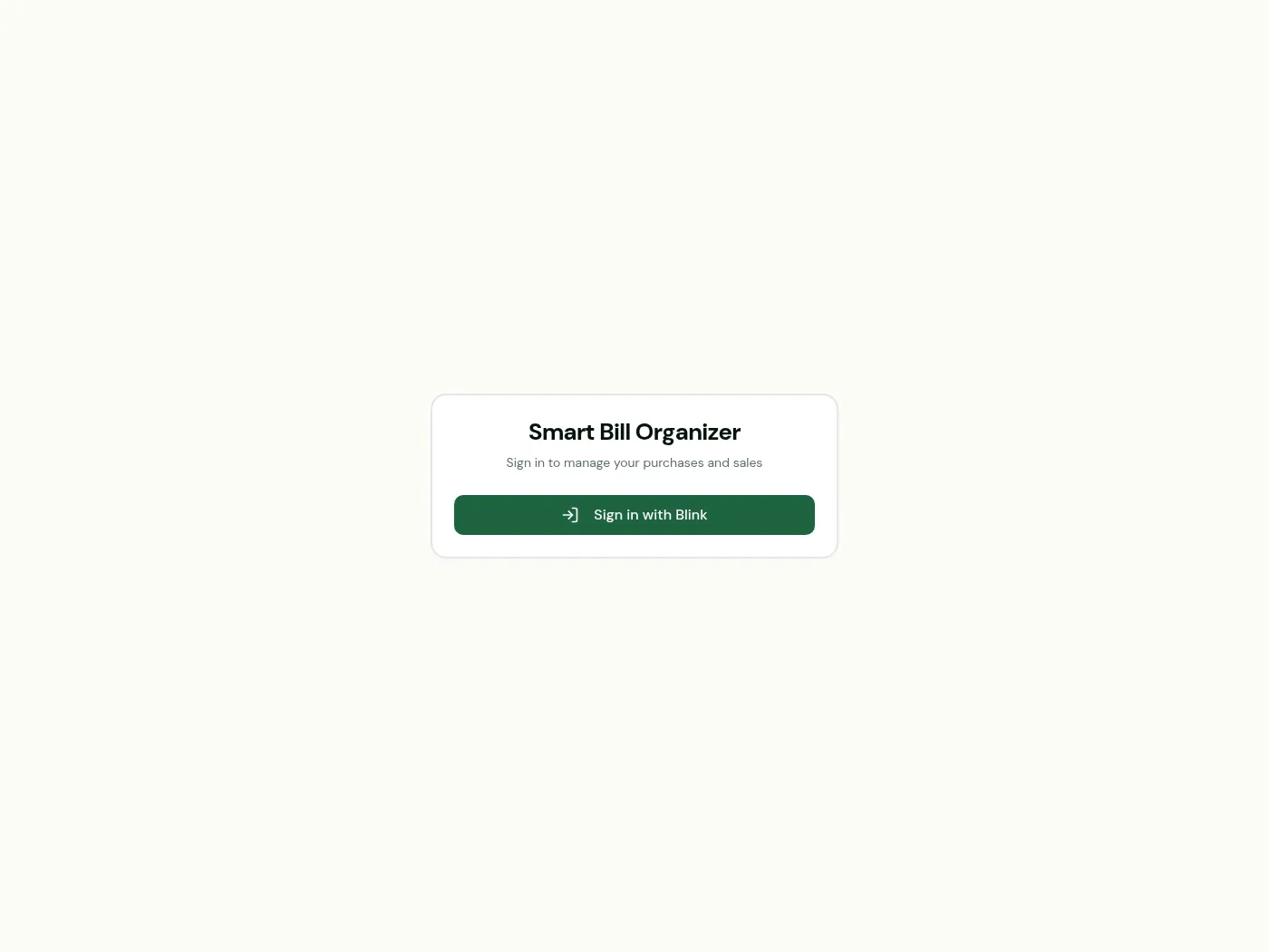 Smart Bill Organizer