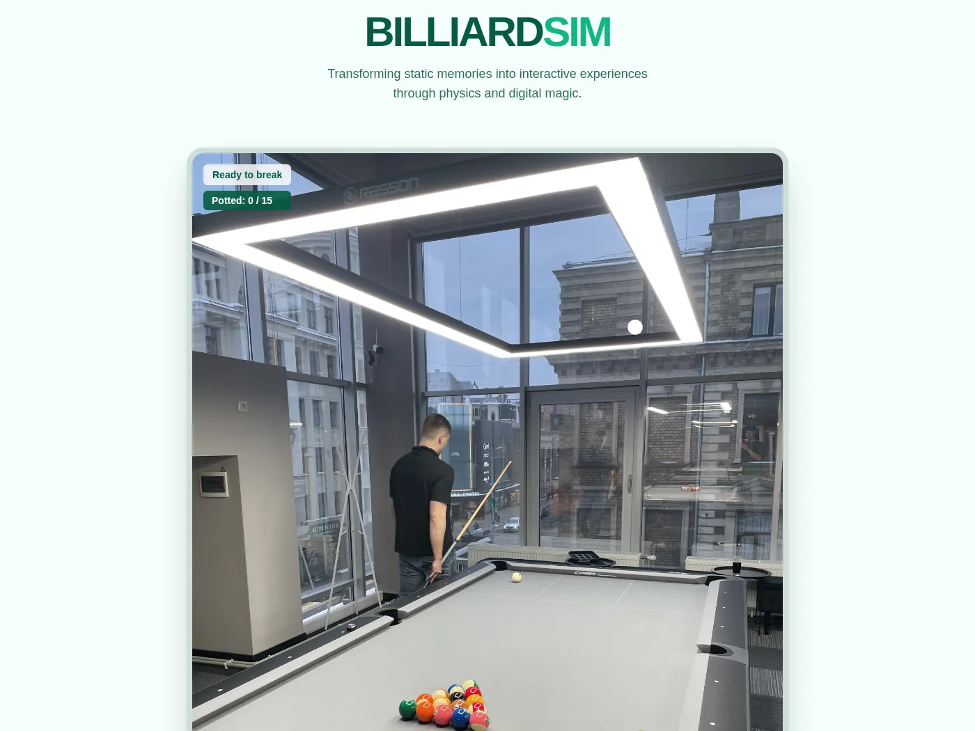 Realistic Billiard Simulator