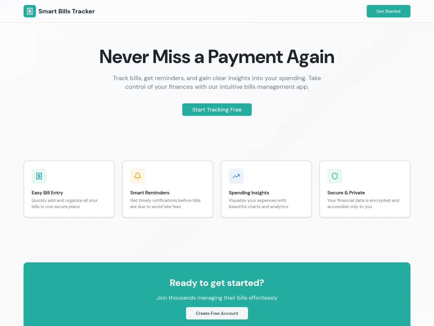 Smart Bills Tracker