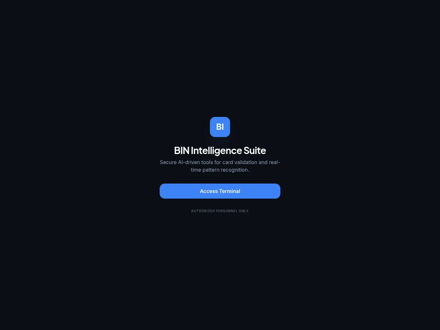 BIN Intelligence Suite