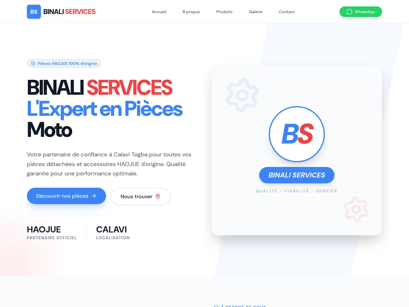 Binali Services Moto Site