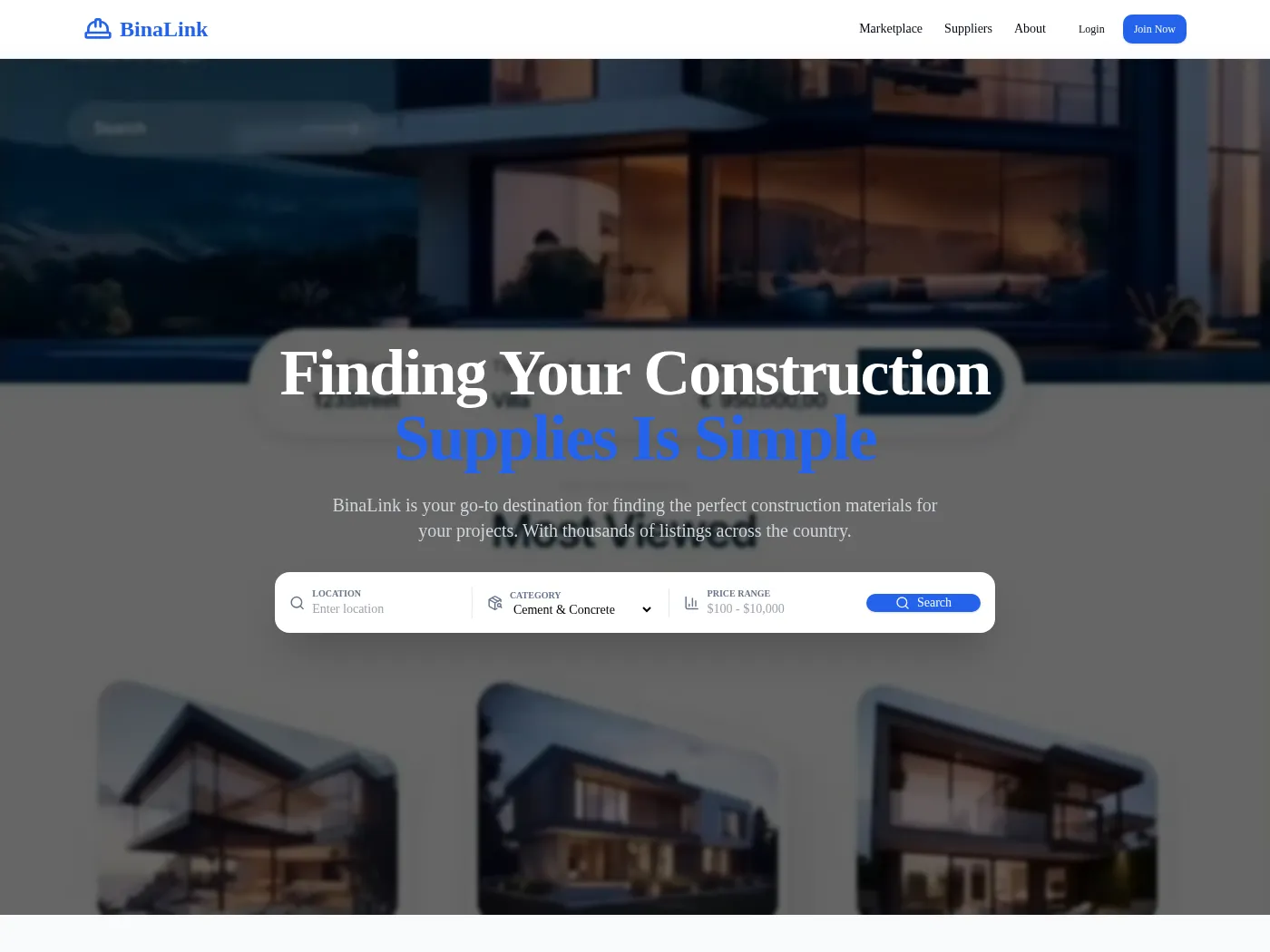 BinaLink Construction Hub
