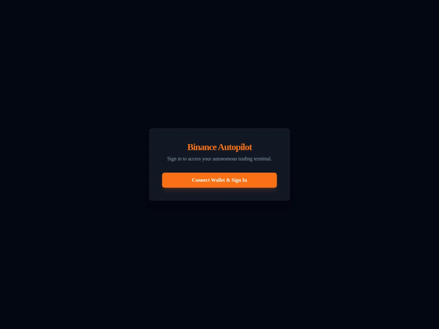 Binance Futures Autopilot