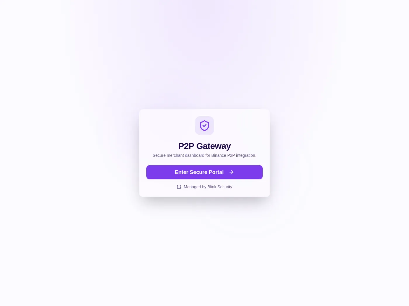 Binance P2P Gateway