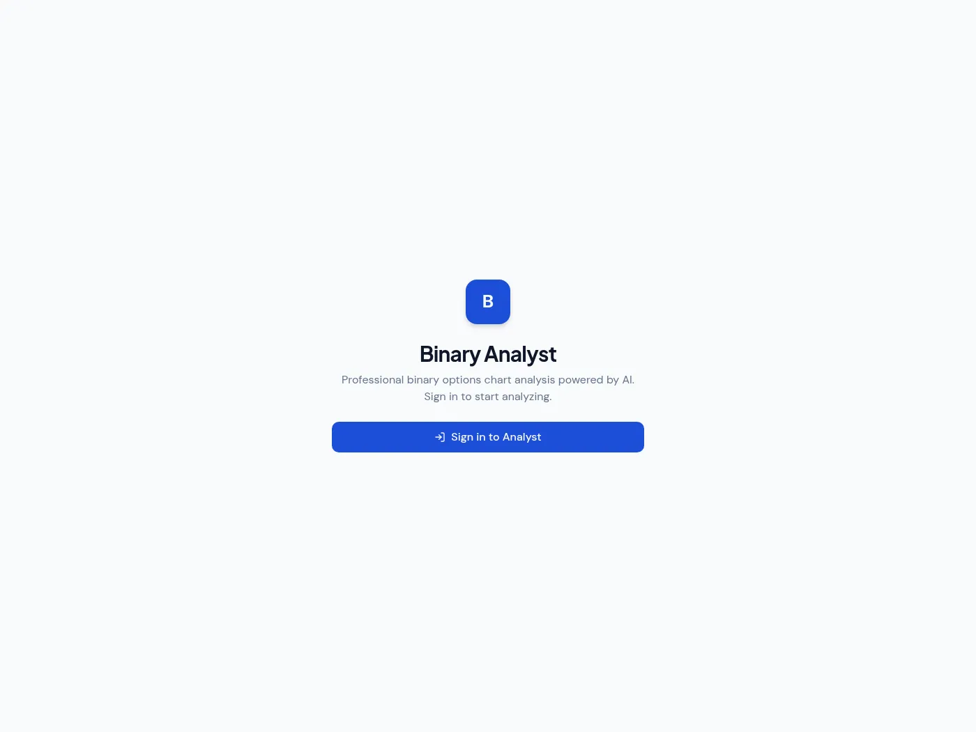 Binary Chart Analyst AI