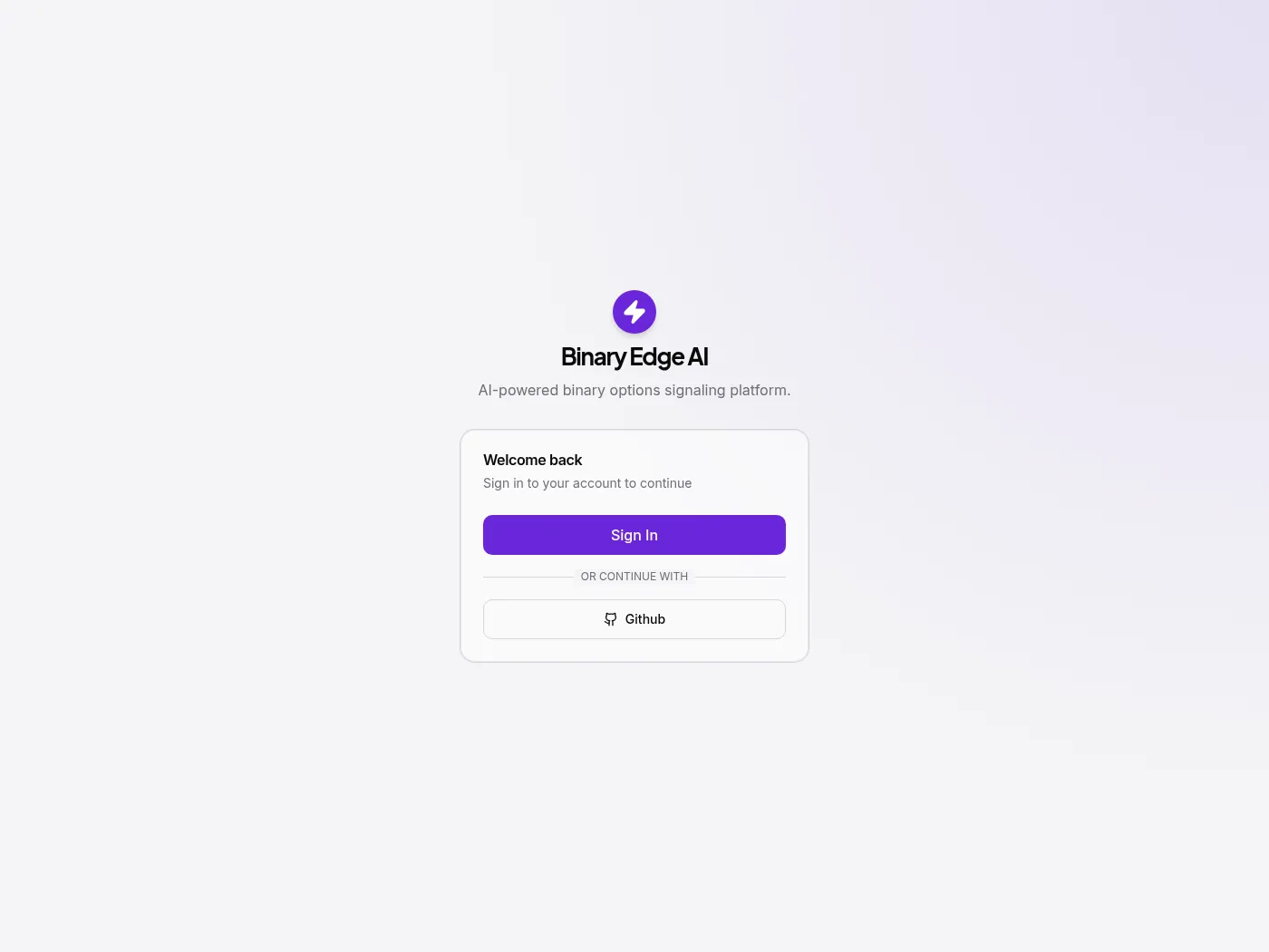 Binary Edge AI