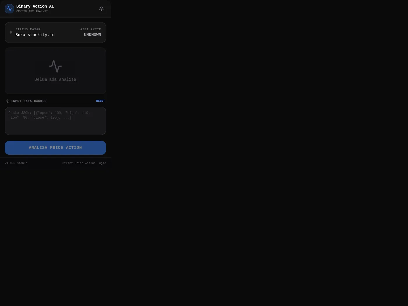 Binary Action AI Signal