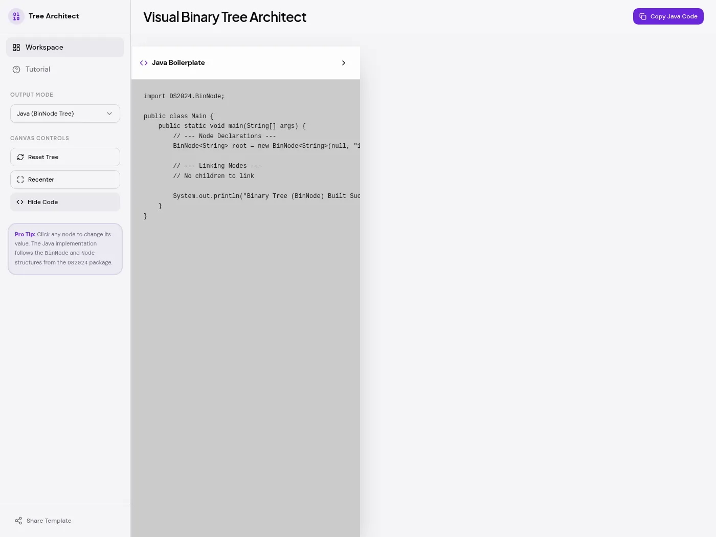 Binary Tree Builder