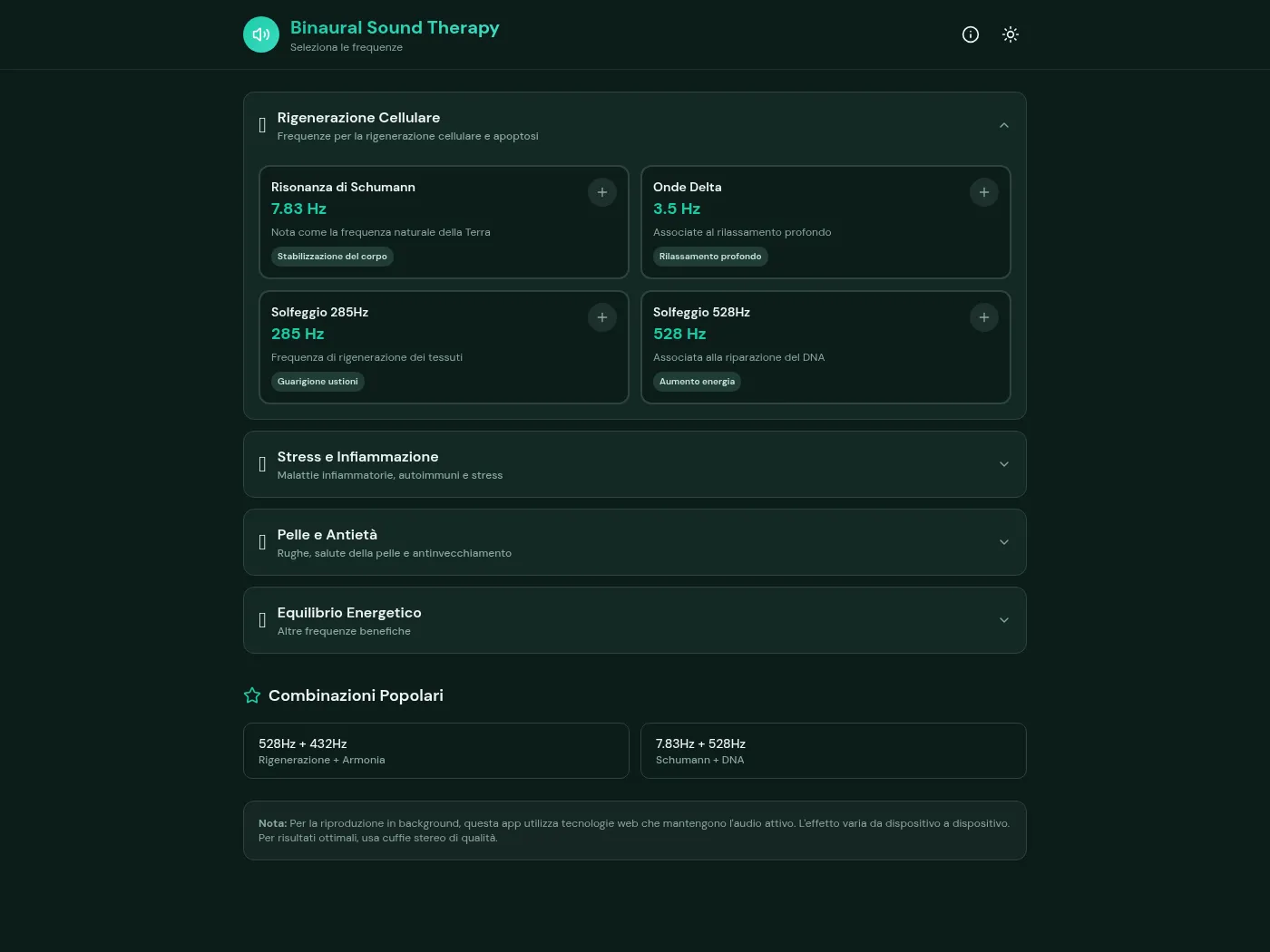 Binaural Sound Therapy