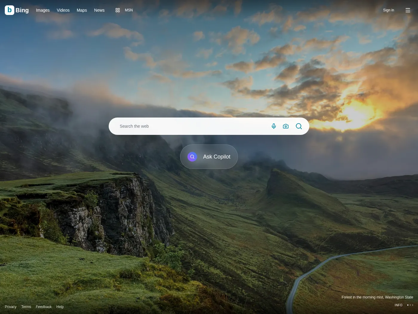 Bing Search Clone