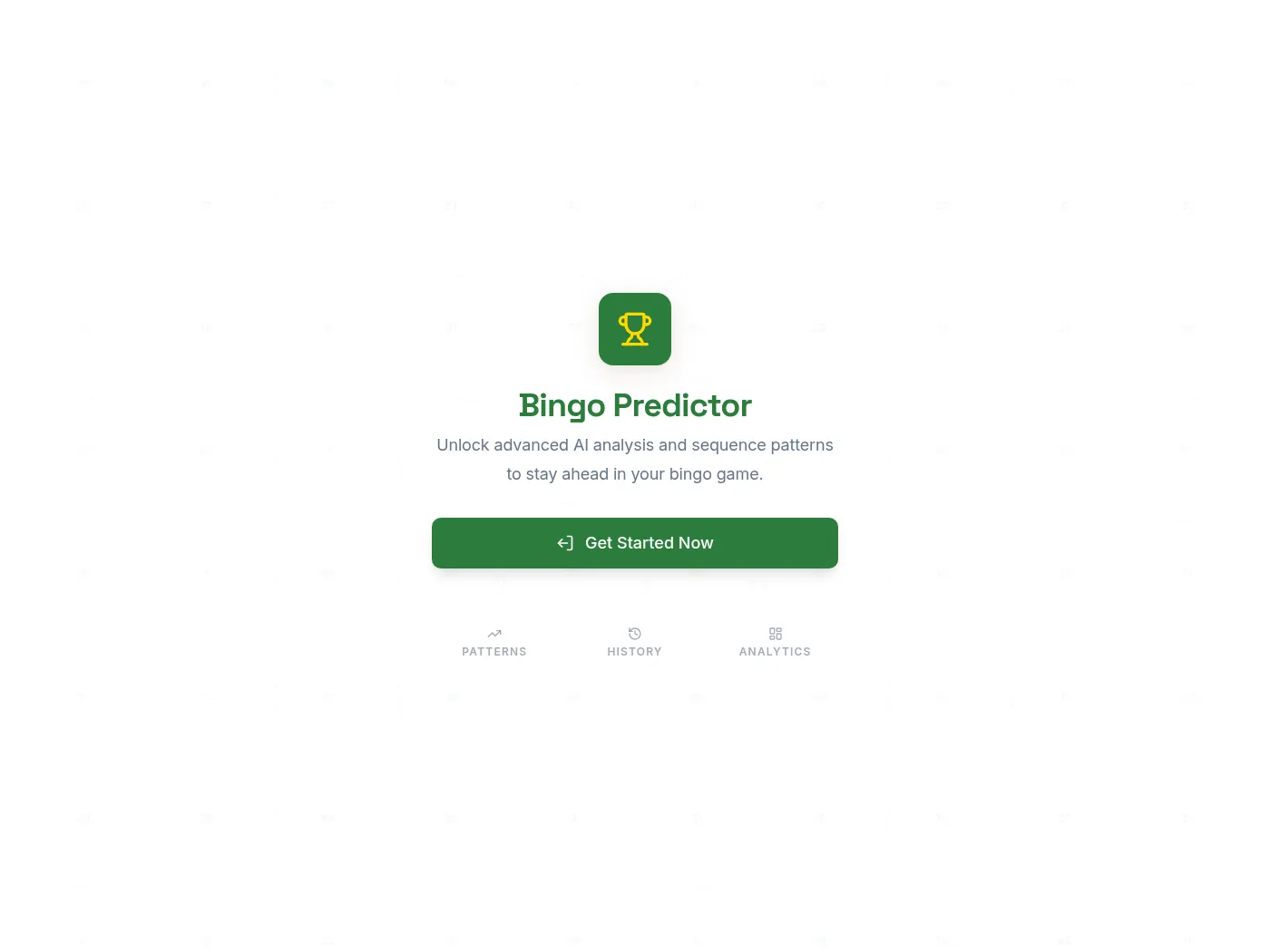 Bingo Number Predictor