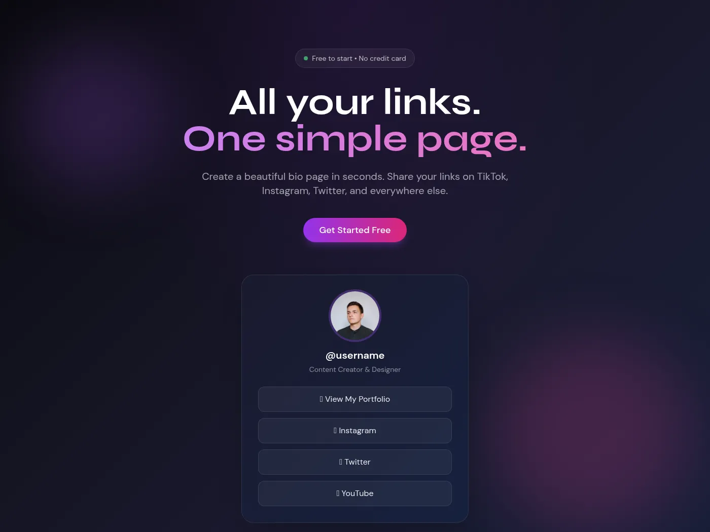TikLink Bio Profile