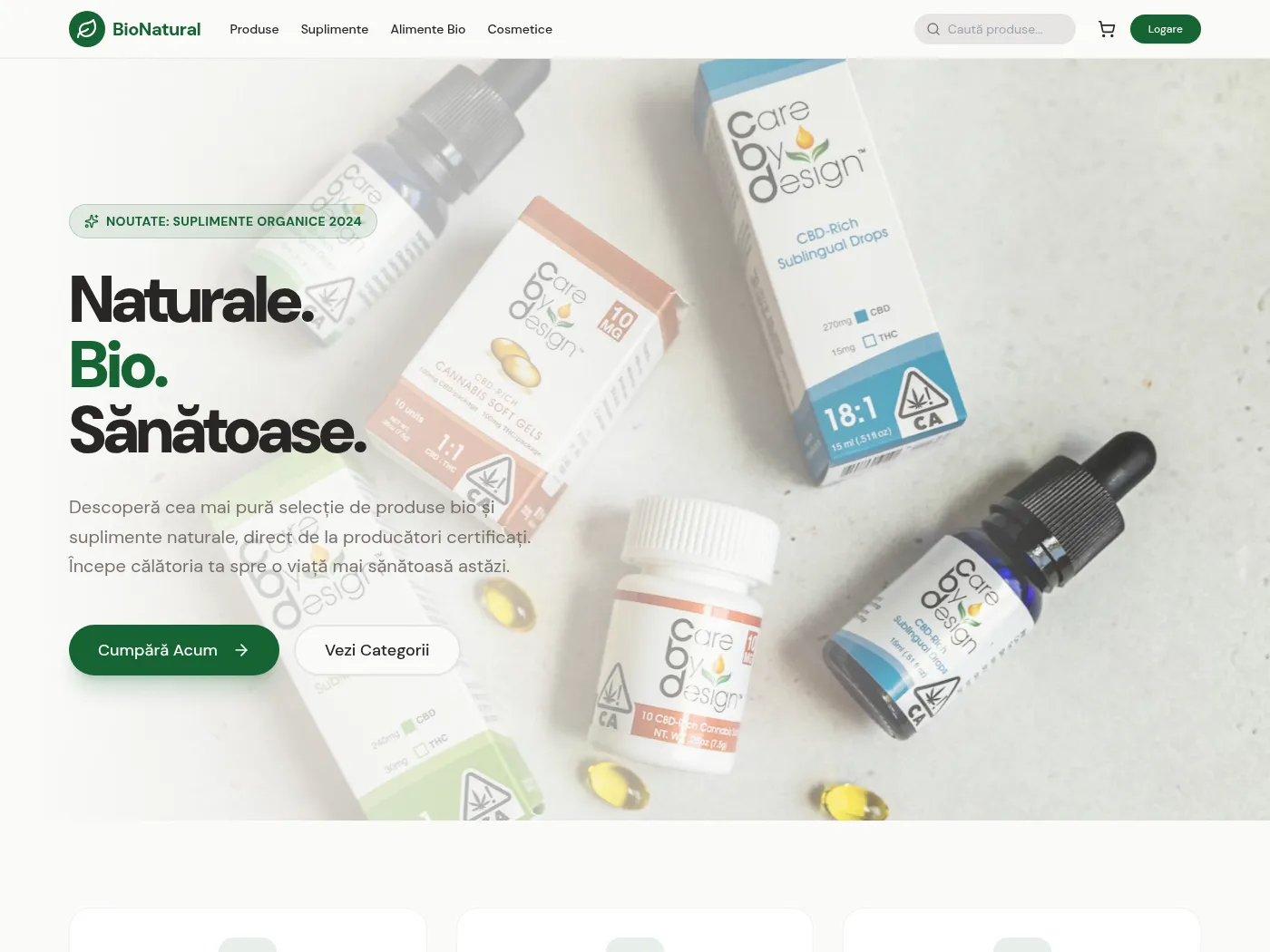 Bio Shop WordPress Site