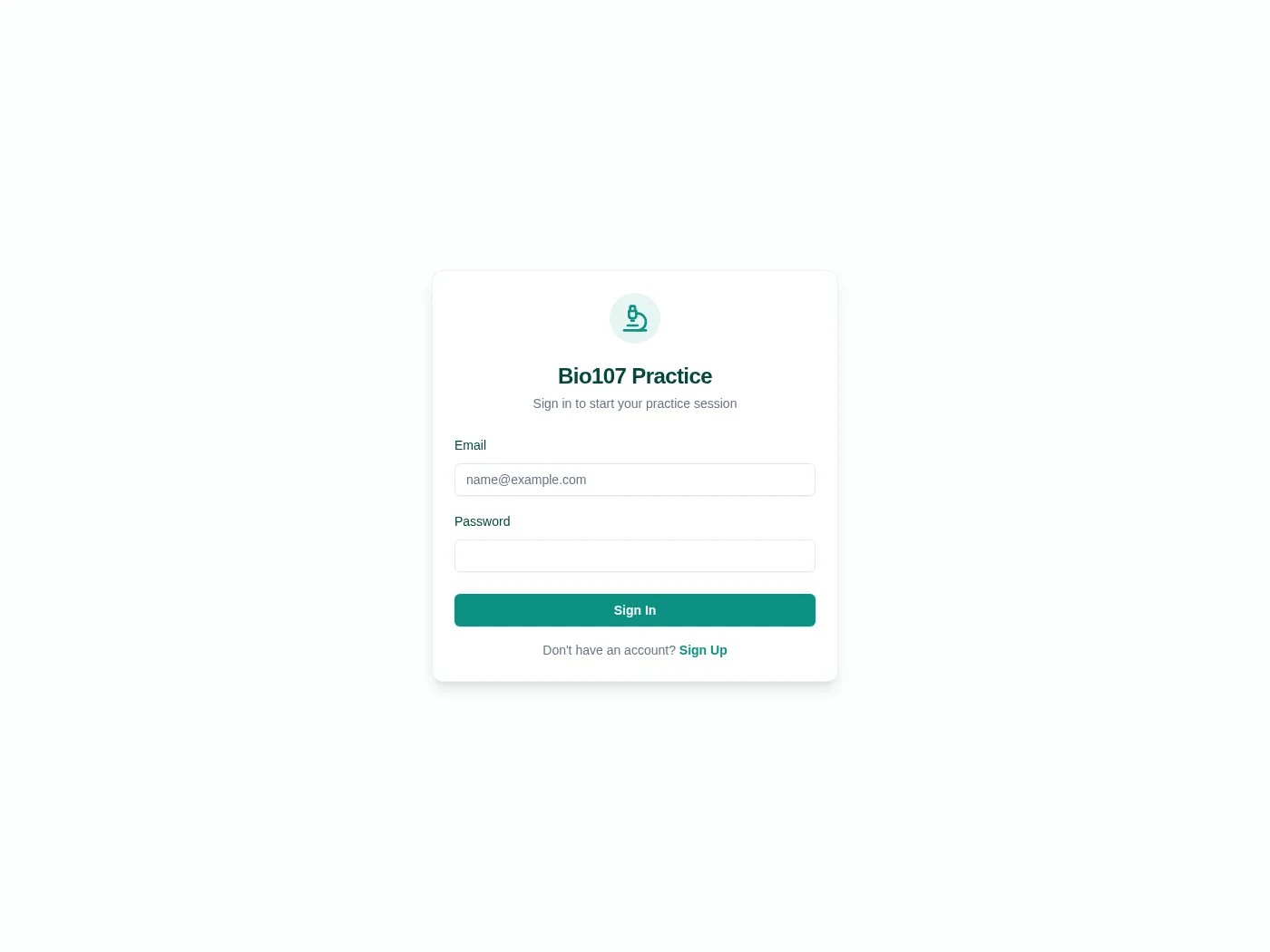 Bio107 CBT Practice App
