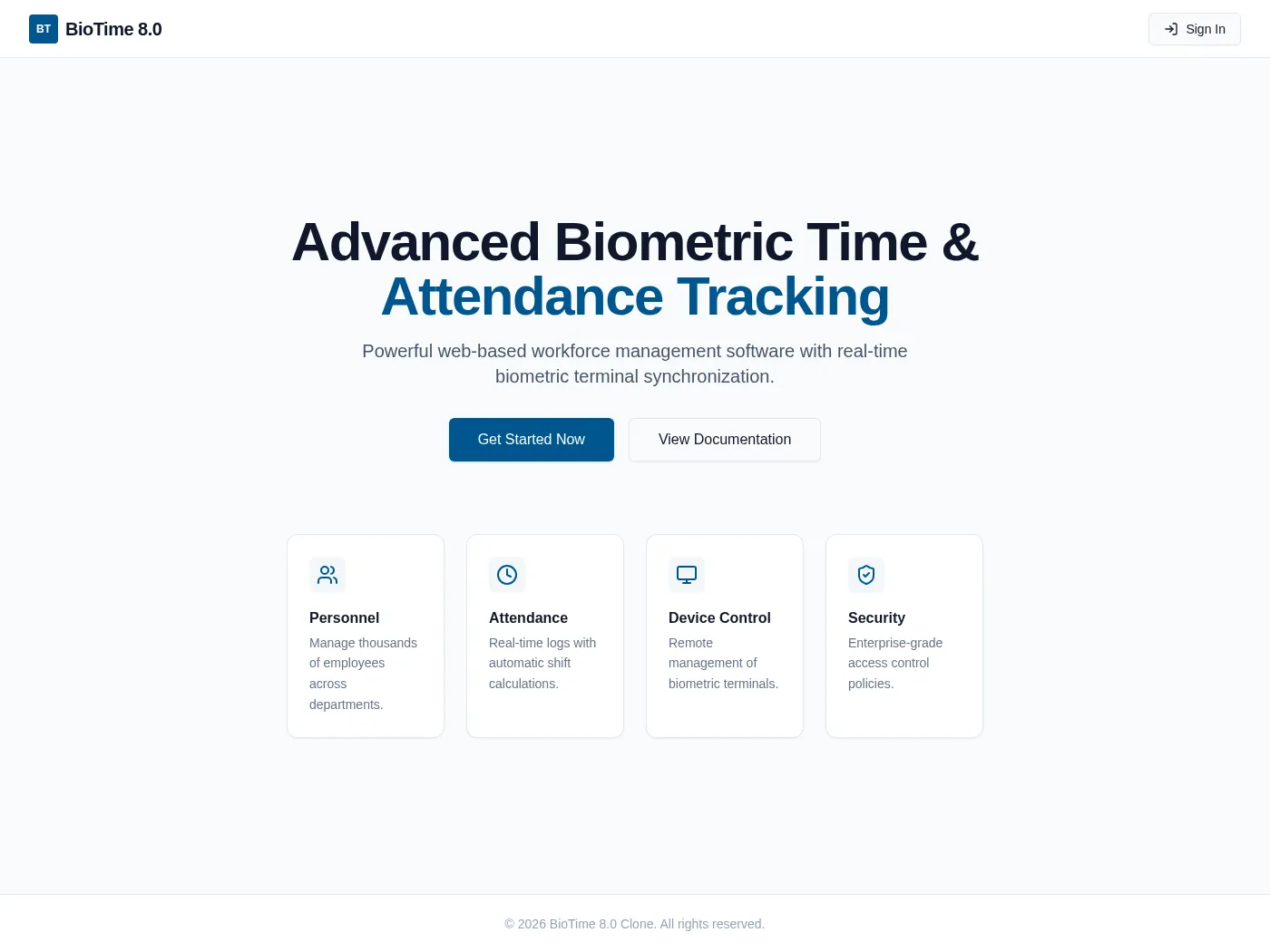 BioTime 8 Clone