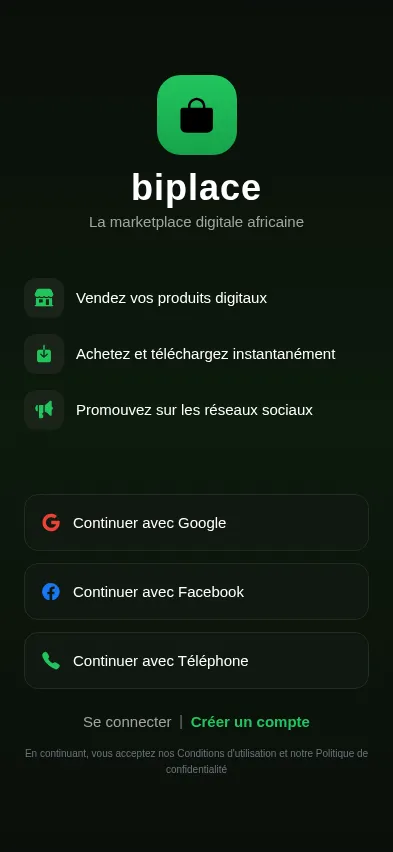 Biplace Digital Marketplace