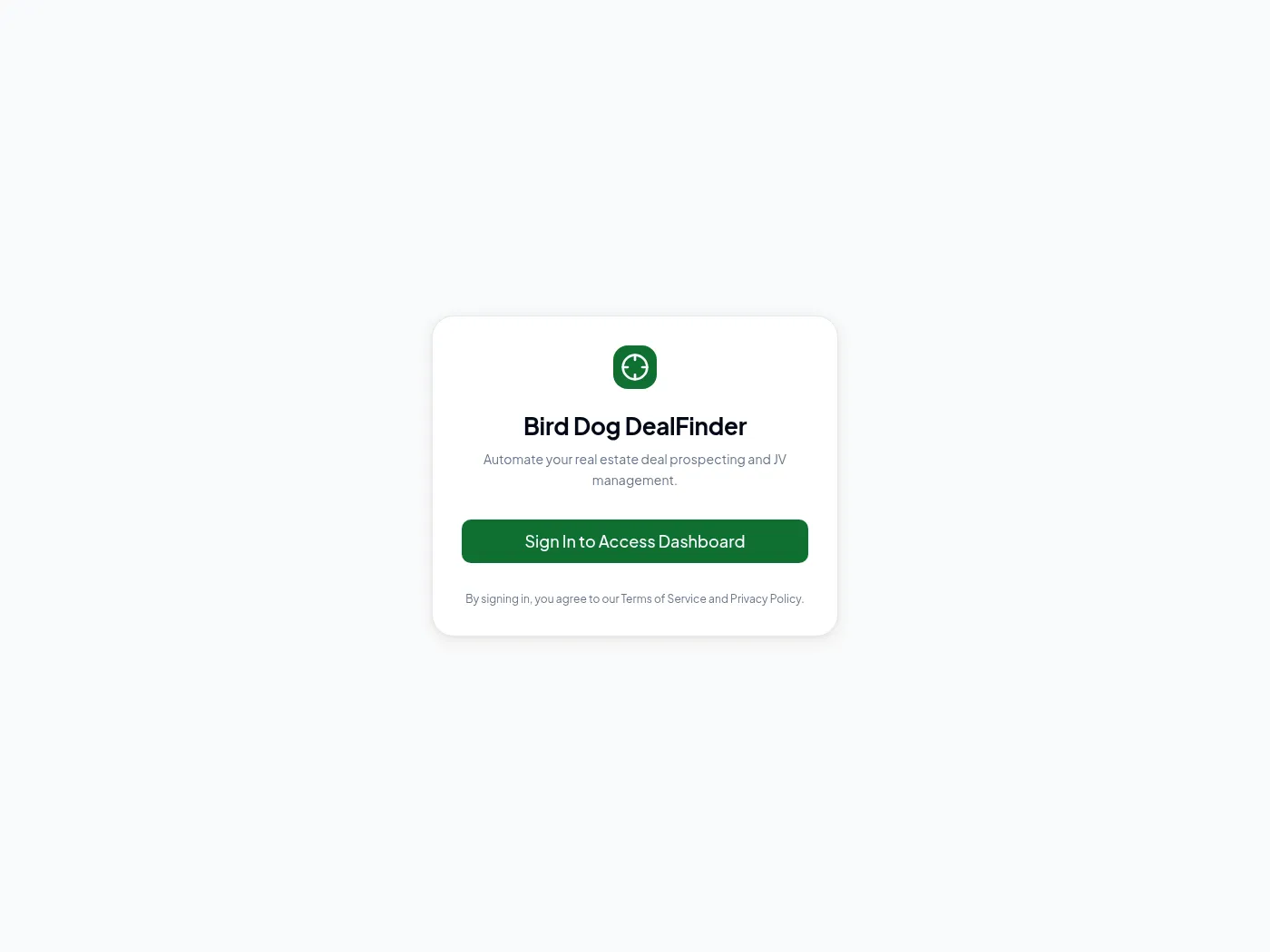 Bird Dog DealFinder