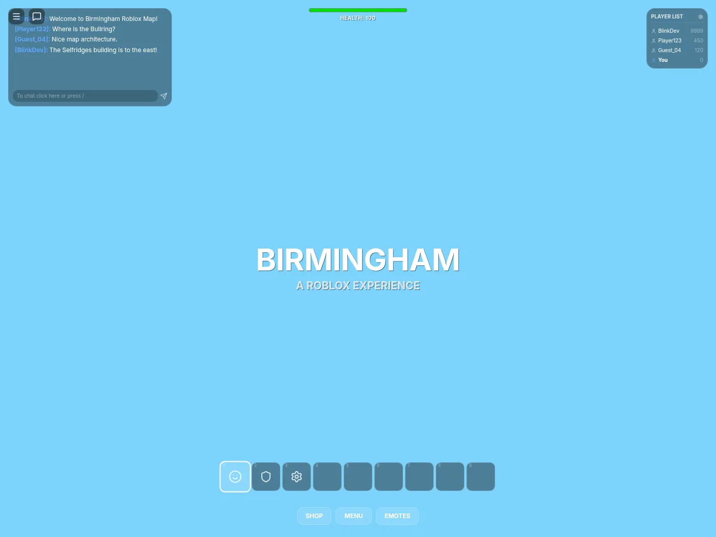 Birmingham Roblox Map