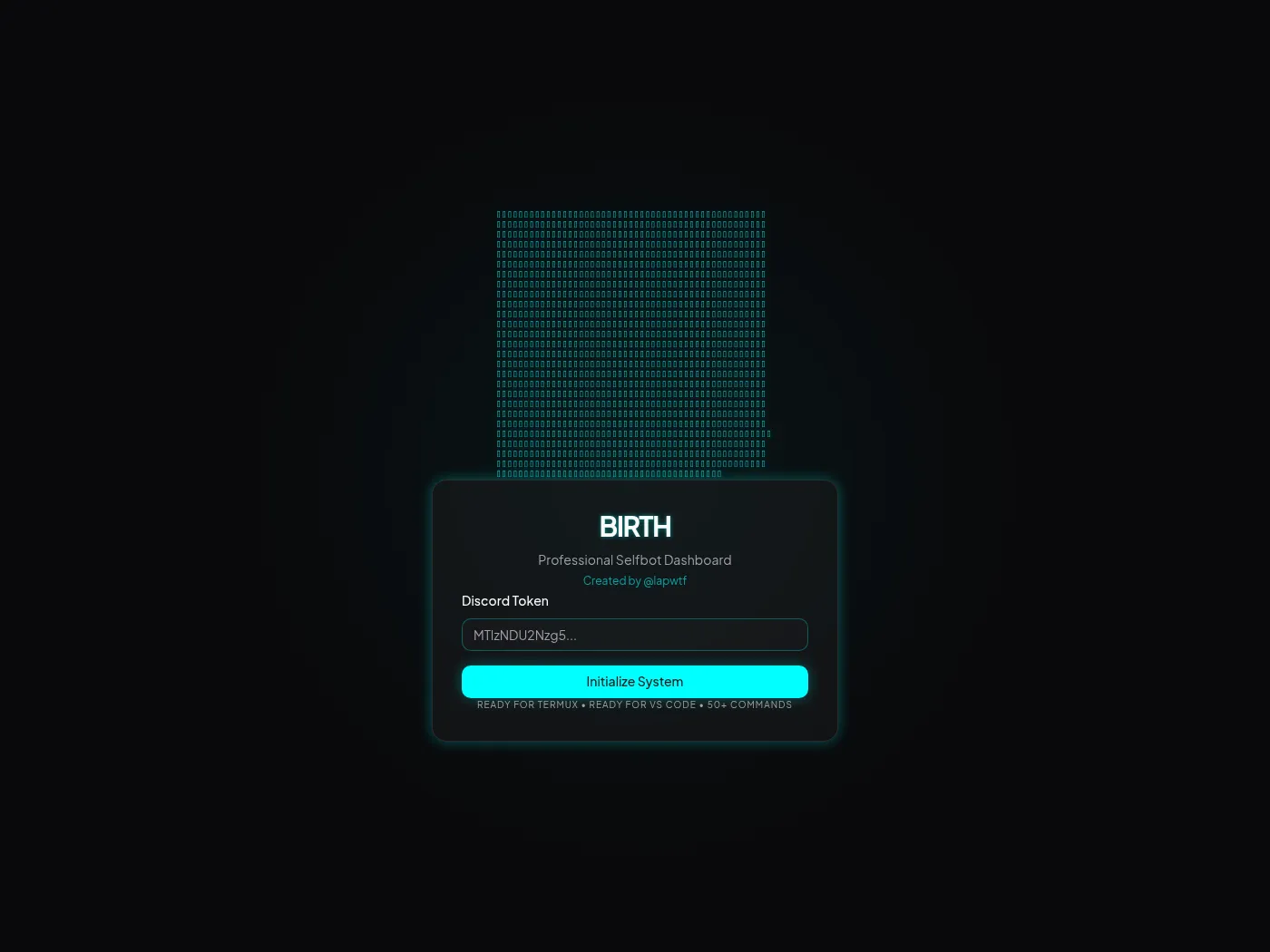 BIRTH Selfbot Dashboard