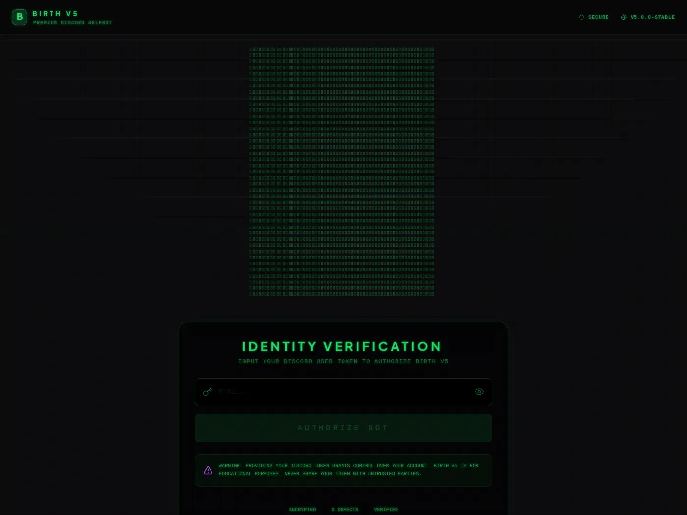 Birth V5 Discord Selfbot