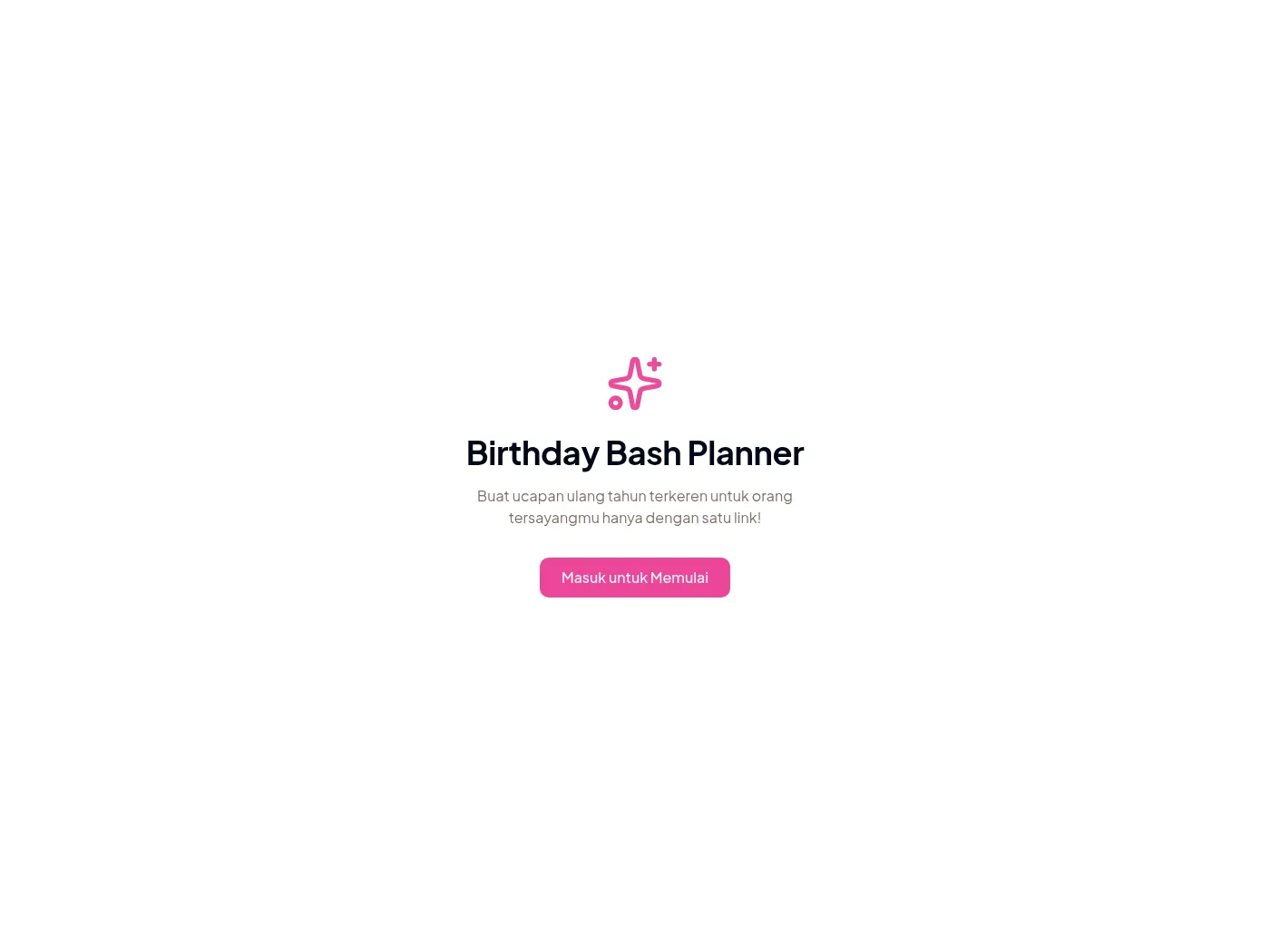 Birthday Bash Planner