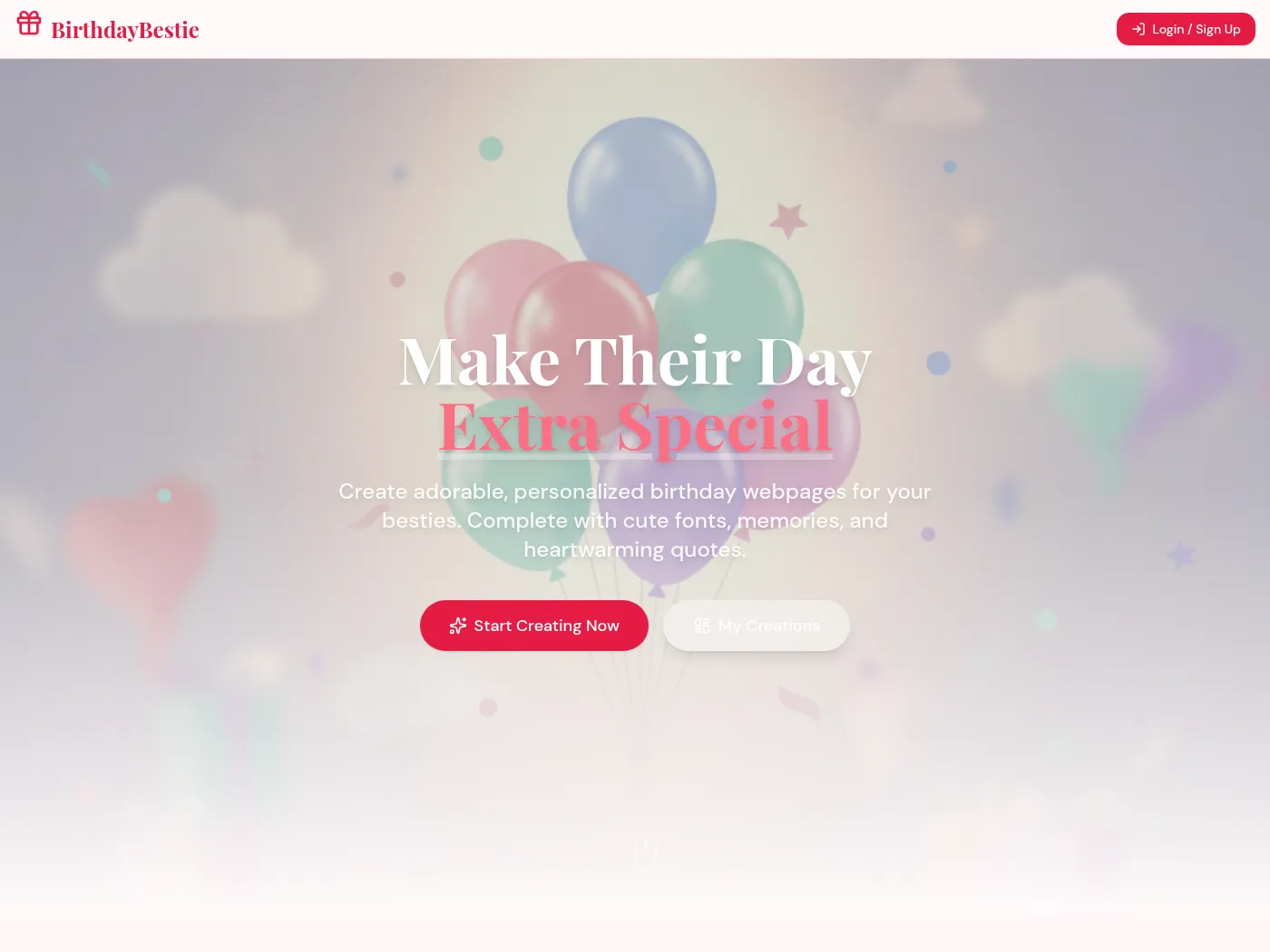 Bestie Birthday Web