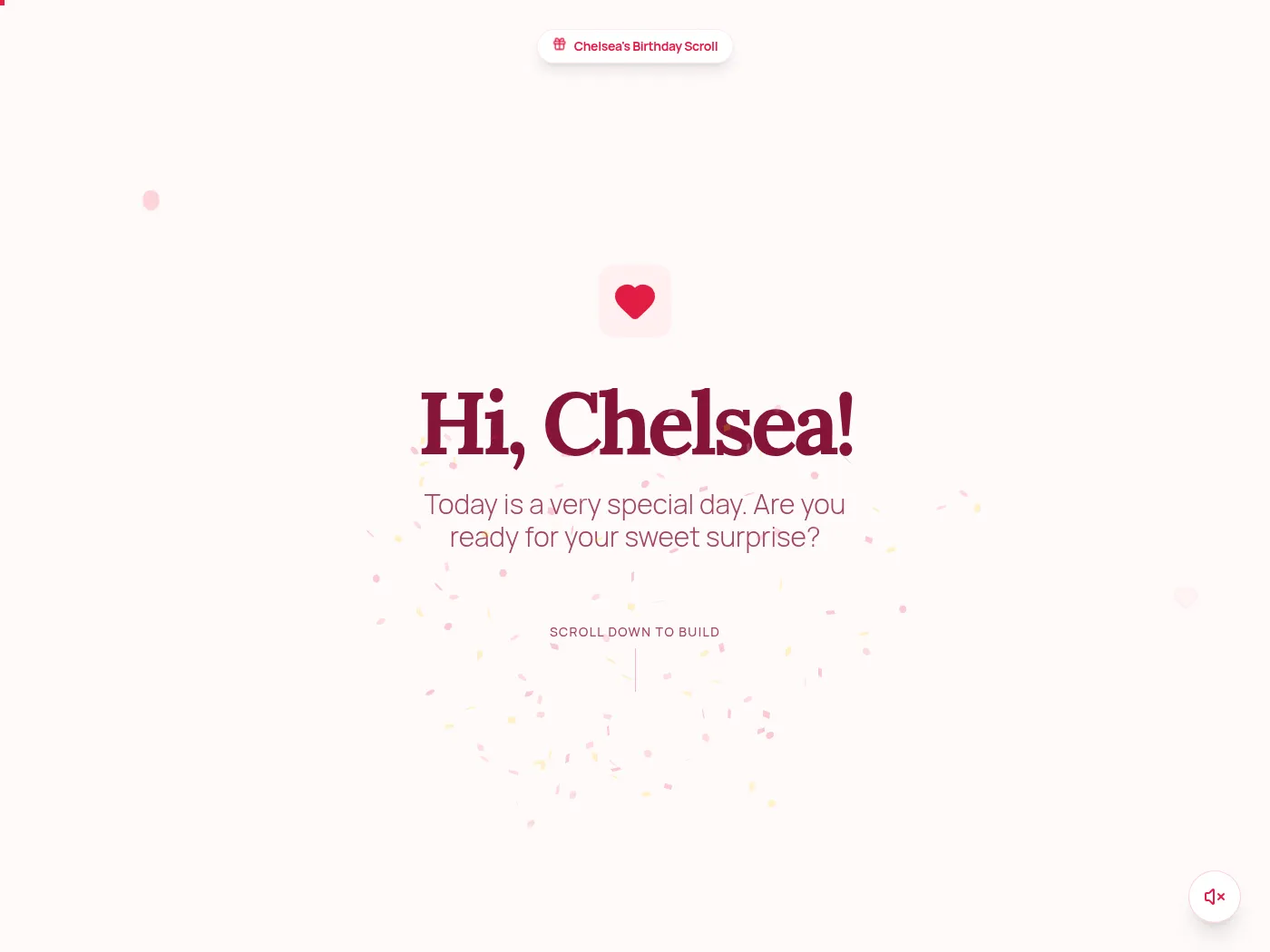 Chelsea Birthday Scroll