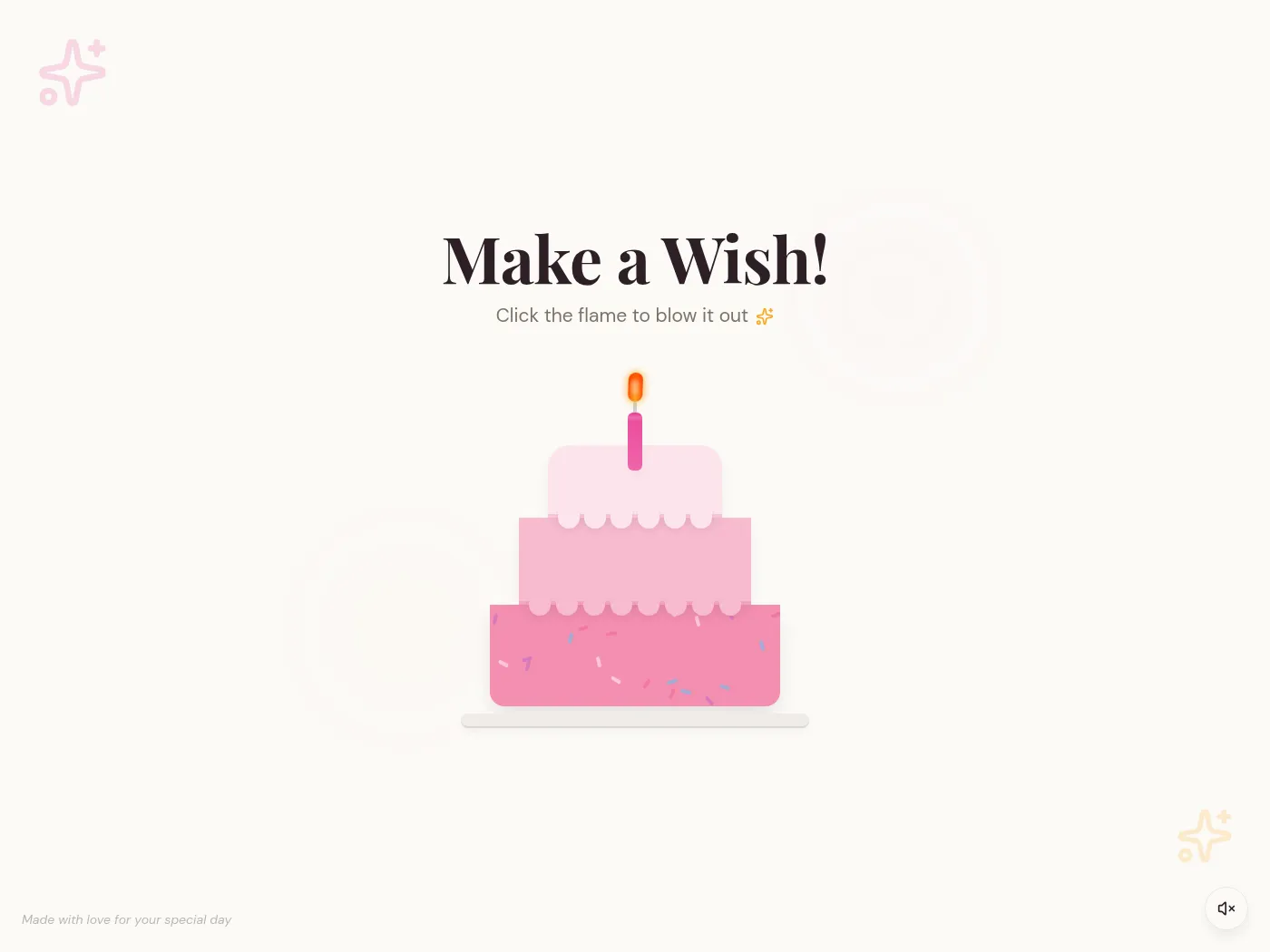 Birthday Candle Surprise