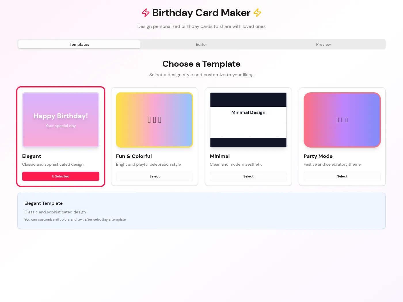 Birthday Card Maker