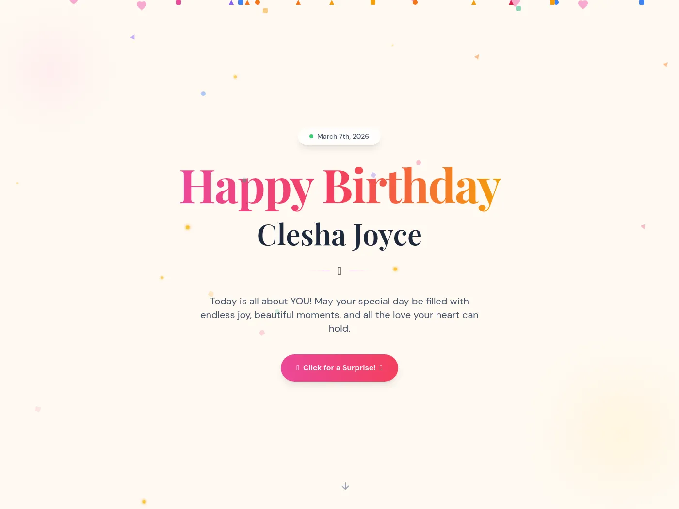 Happy Birthday Clesha