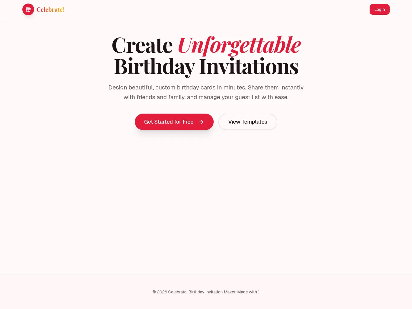 Birthday Invite Maker