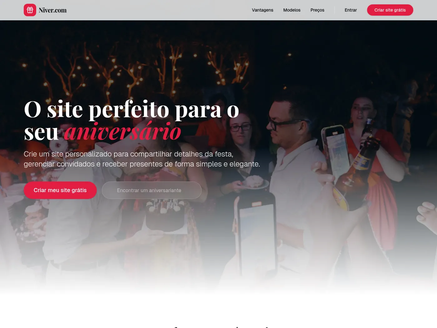 Birthday Party Site Builder