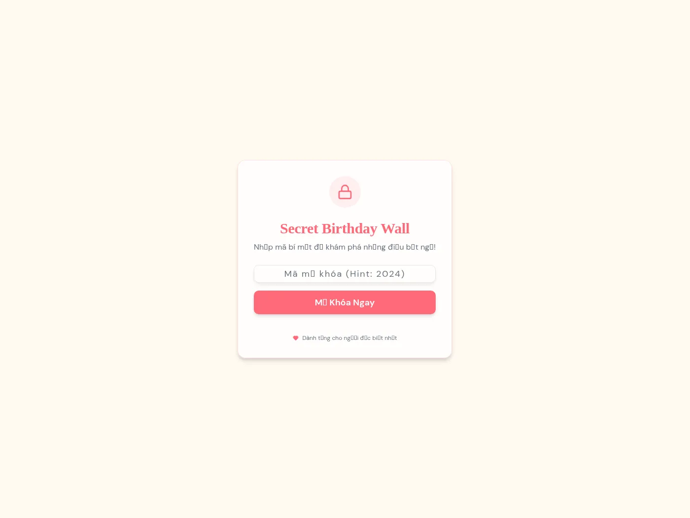 Birthday Wish Site