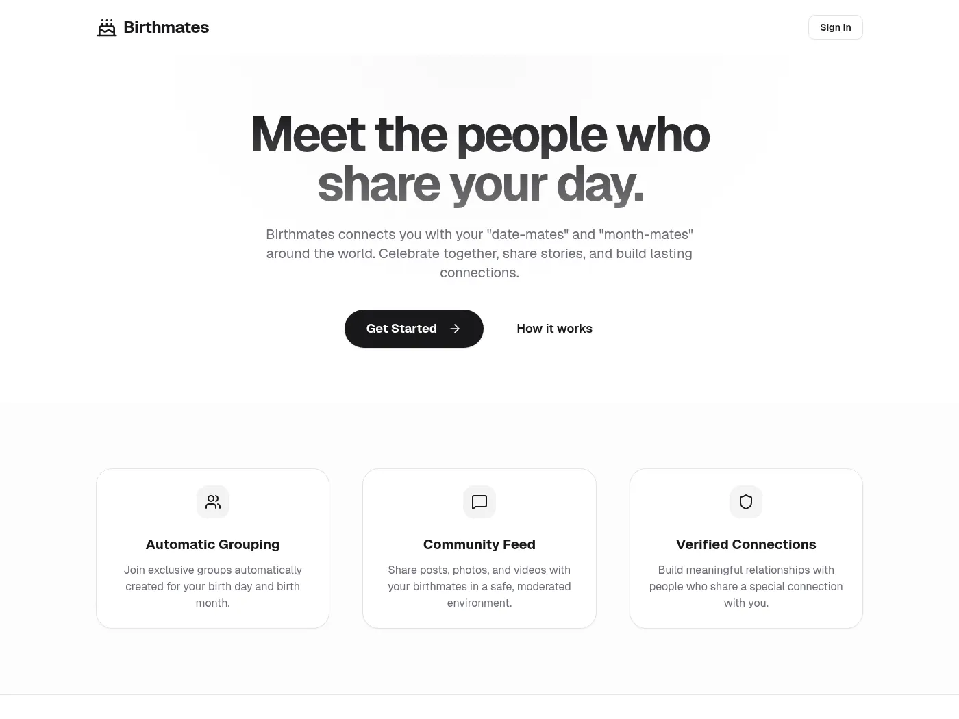 Birthmates Social Network