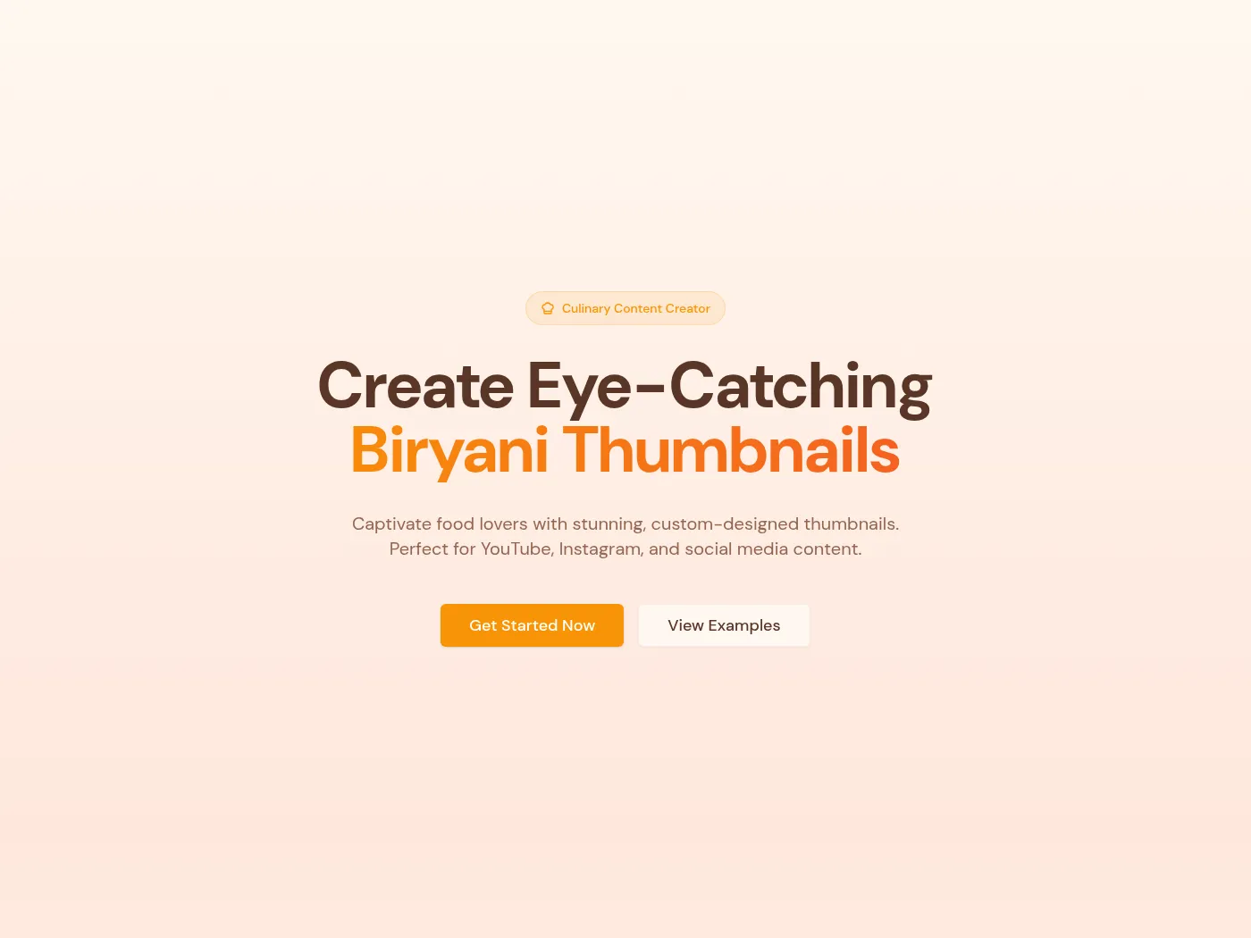 Biryani Thumbnail Maker