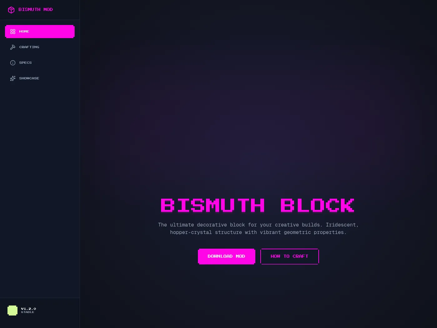 Bismuth Block Decor