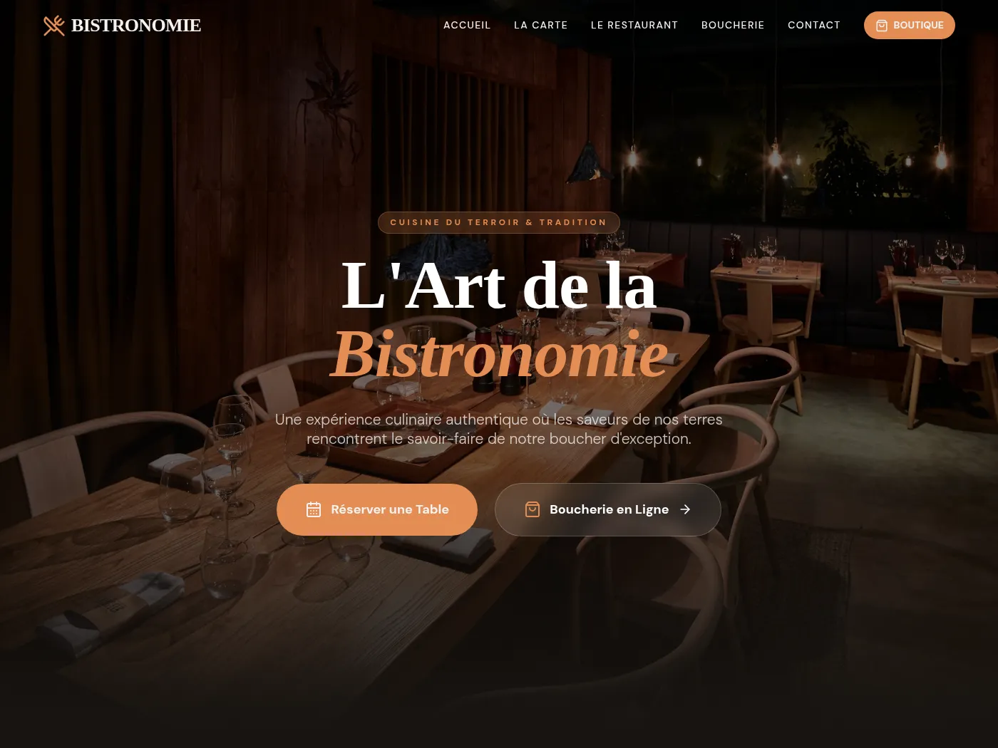 Bistronomie Home Page