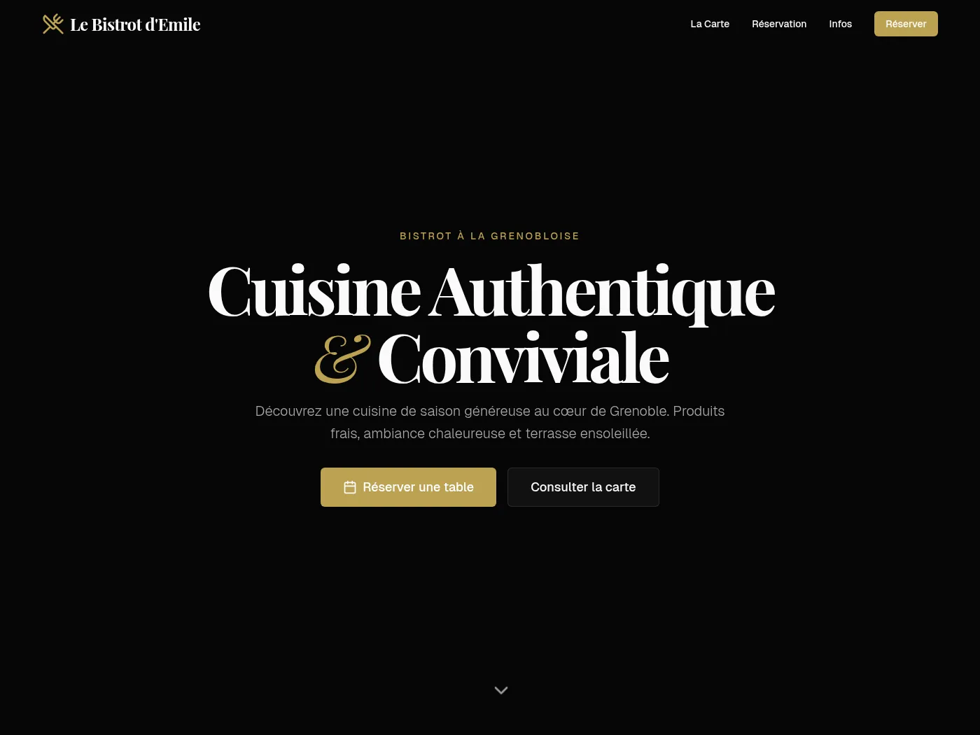 Le Bistrot d'Emile Site