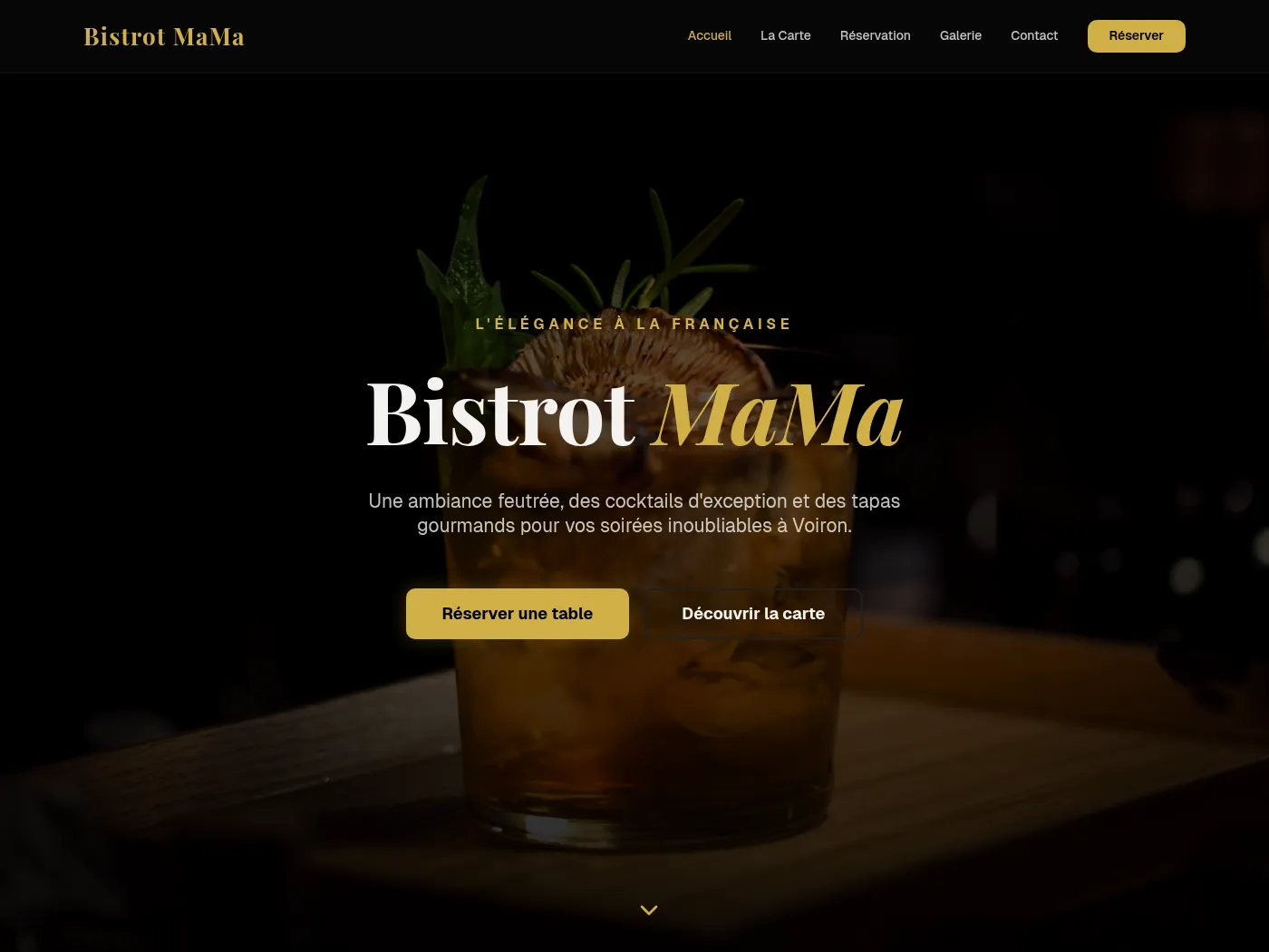 Bistrot MaMa Web Experience