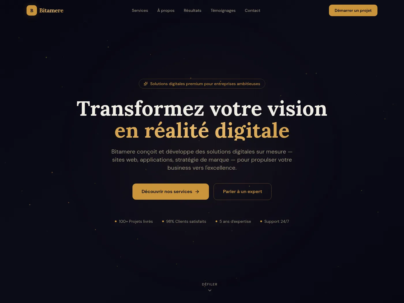 Bitamere Promo Site