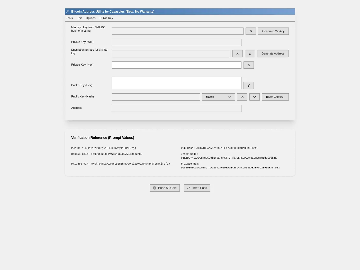 Bitcoin Address Suite