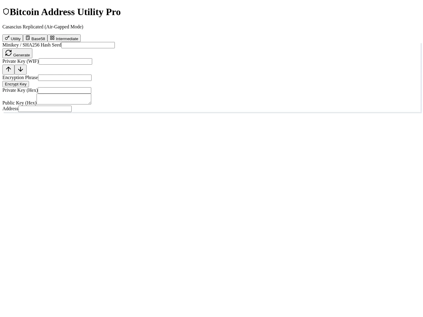 Bitcoin Address Utility Pro