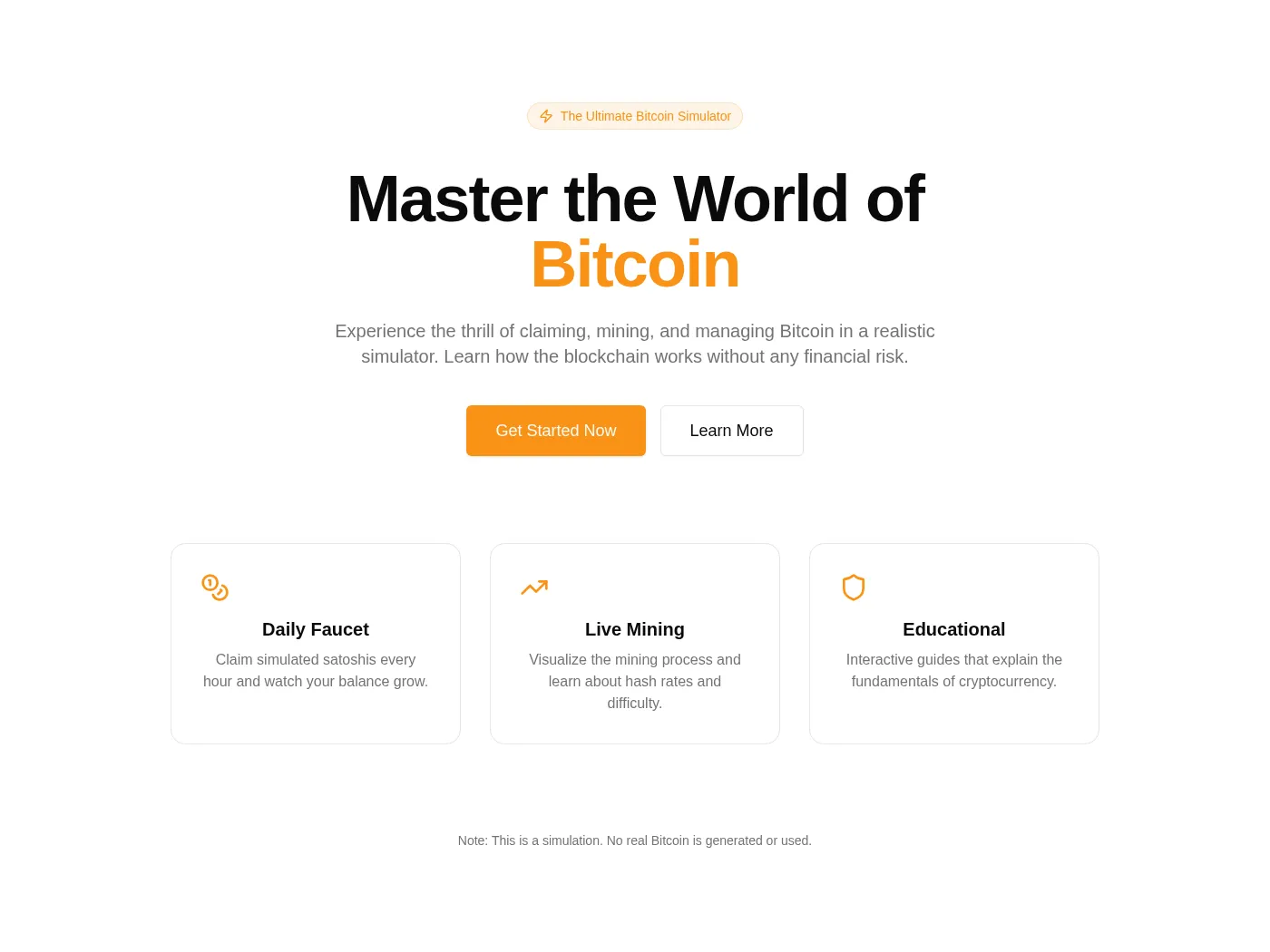 Bitcoin Faucet Simulator