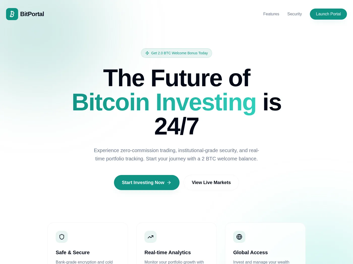 Bitcoin Invest Portal